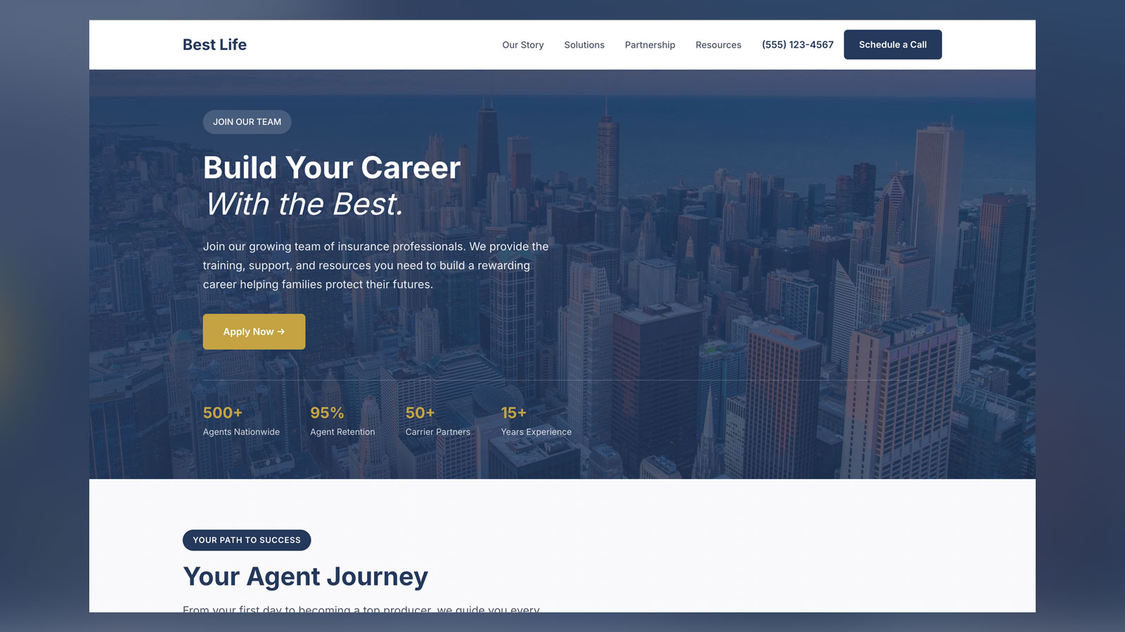 Professional Landing Pages for Insurance Agents